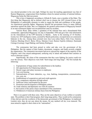 Chapter 16 - Independent Philippines | DOC | War and Conflicts