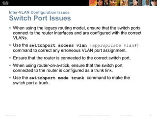 Chapter 16 : inter-vlan routing | PPT