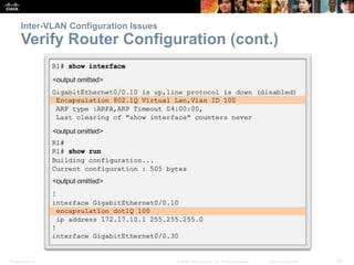 Chapter 16 : inter-vlan routing | PPT