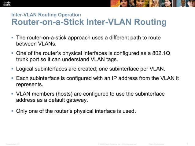 Chapter 16 : inter-vlan routing | PPT