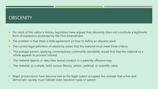 Chapter 16 Legal Controls and Freedom of Expression | PPTX