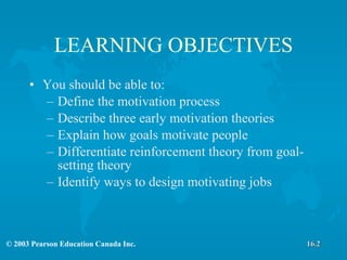 Chapter 16 Motivating Employees | PPT