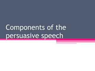 Chapter 16: Persuasive Public Speaking | PPT