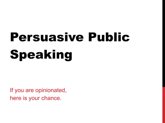 Chapter 16: Persuasive public speaking | PPT