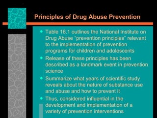 Chapter 16 Prevention Of Substance Abuse | PPT