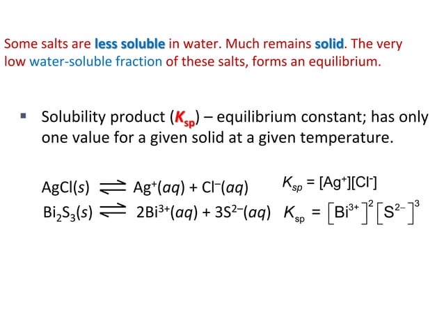 Solubility and complex ion equilibria2 | PPT | Chemistry | Science