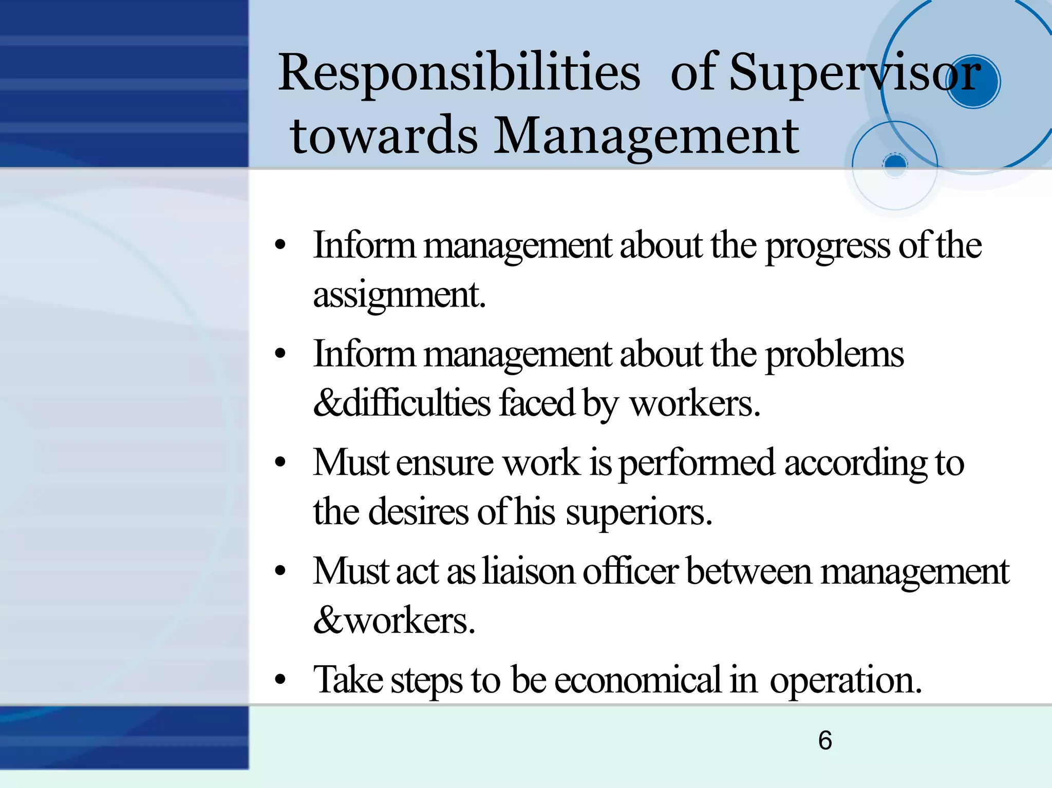 Supervision - Types, Techniques, Function and Responsibilities of of ...