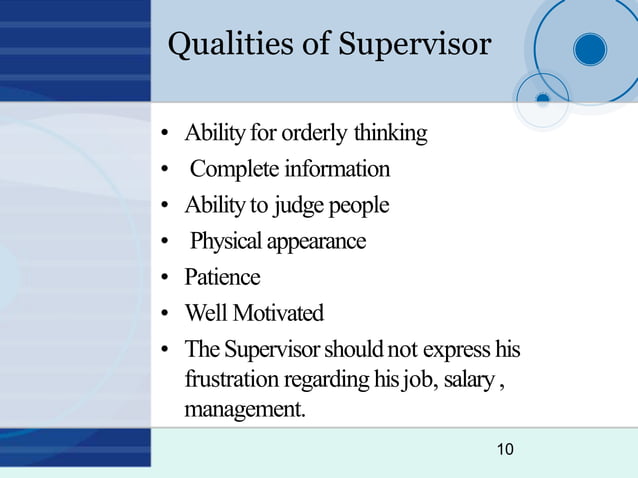 Supervision - Types, Techniques, Function and Responsibilities of of ...