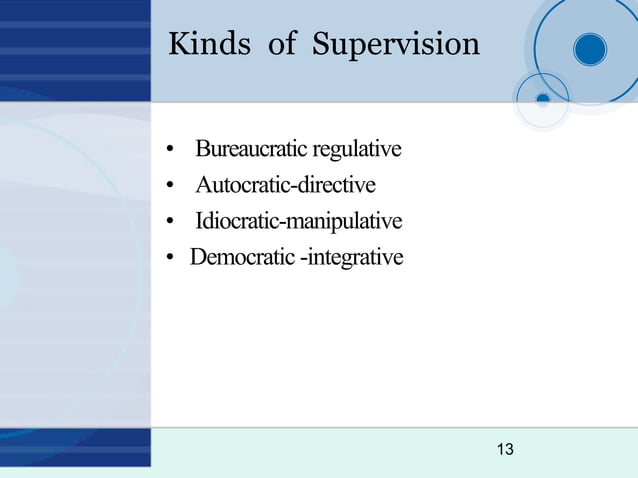 Supervision - Types, Techniques, Function and Responsibilities of of ...