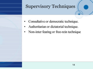 Supervision - Types, Techniques, Function and Responsibilities of of ...