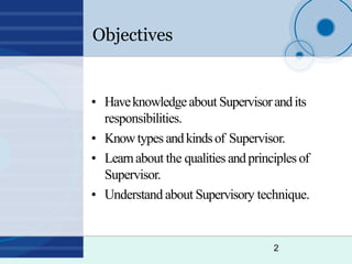 Supervision - Types, Techniques, Function and Responsibilities of of ...