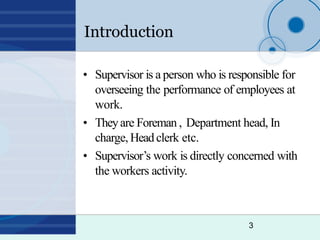 Supervision - Types, Techniques, Function and Responsibilities of of ...