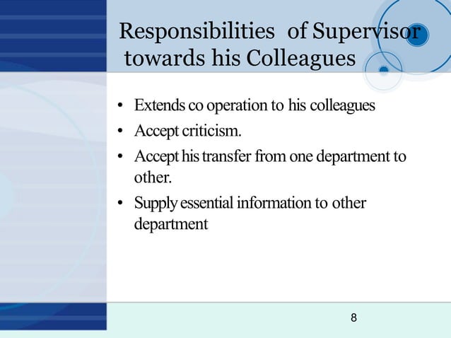 Supervision - Types, Techniques, Function and Responsibilities of of ...