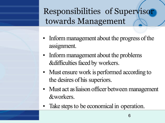 Supervision - Types, Techniques, Function and Responsibilities of of ...