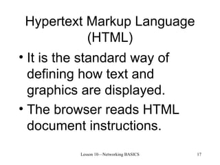 Chapter16 - the internet and its tools | PPT | Web Design and HTML ...