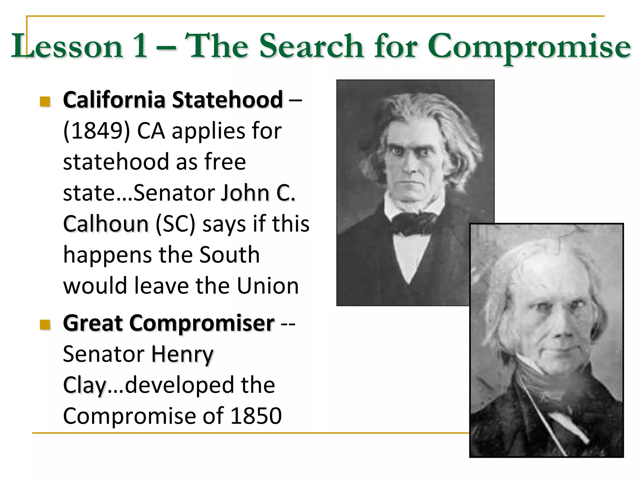 Chapter 16 toward civil war | PPTX