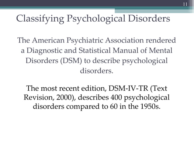 Chapter 16 ap psych- Abnormal Psych | PPT