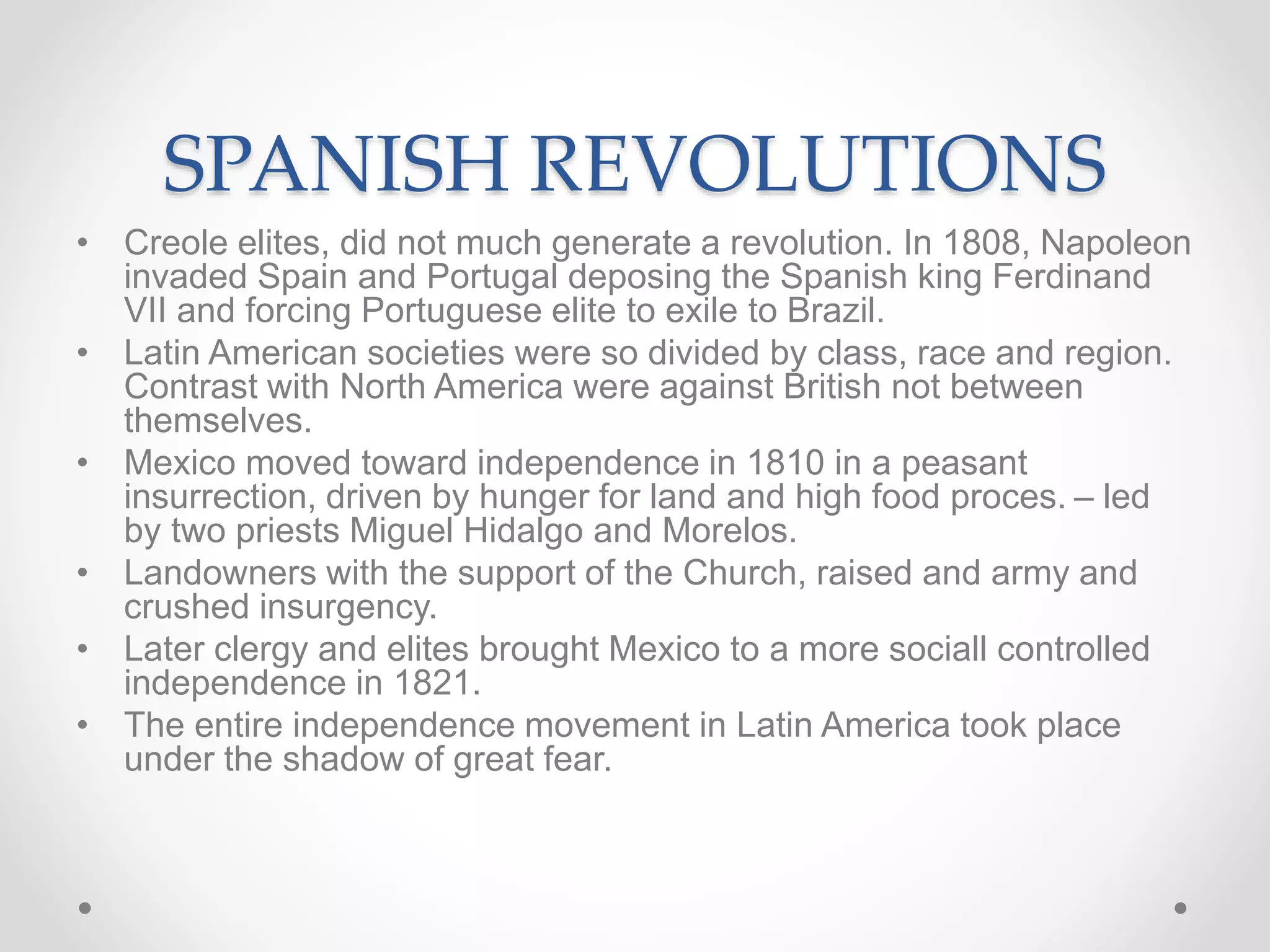 AP WORLD HISTORY: Chapter 16 Atlantic Revolutions: Global Echoes 1750 ...