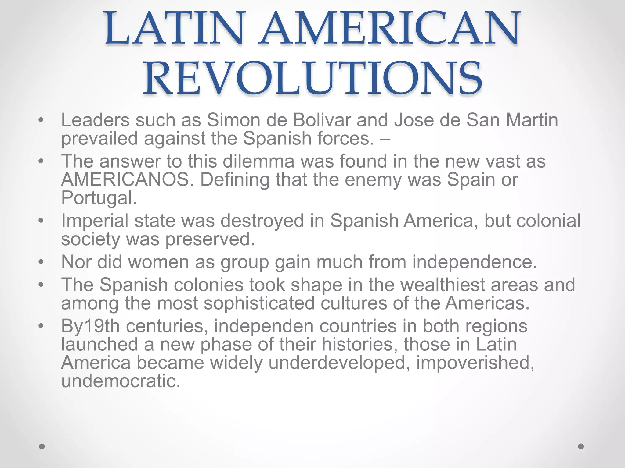 AP WORLD HISTORY: Chapter 16 Atlantic Revolutions: Global Echoes 1750 ...