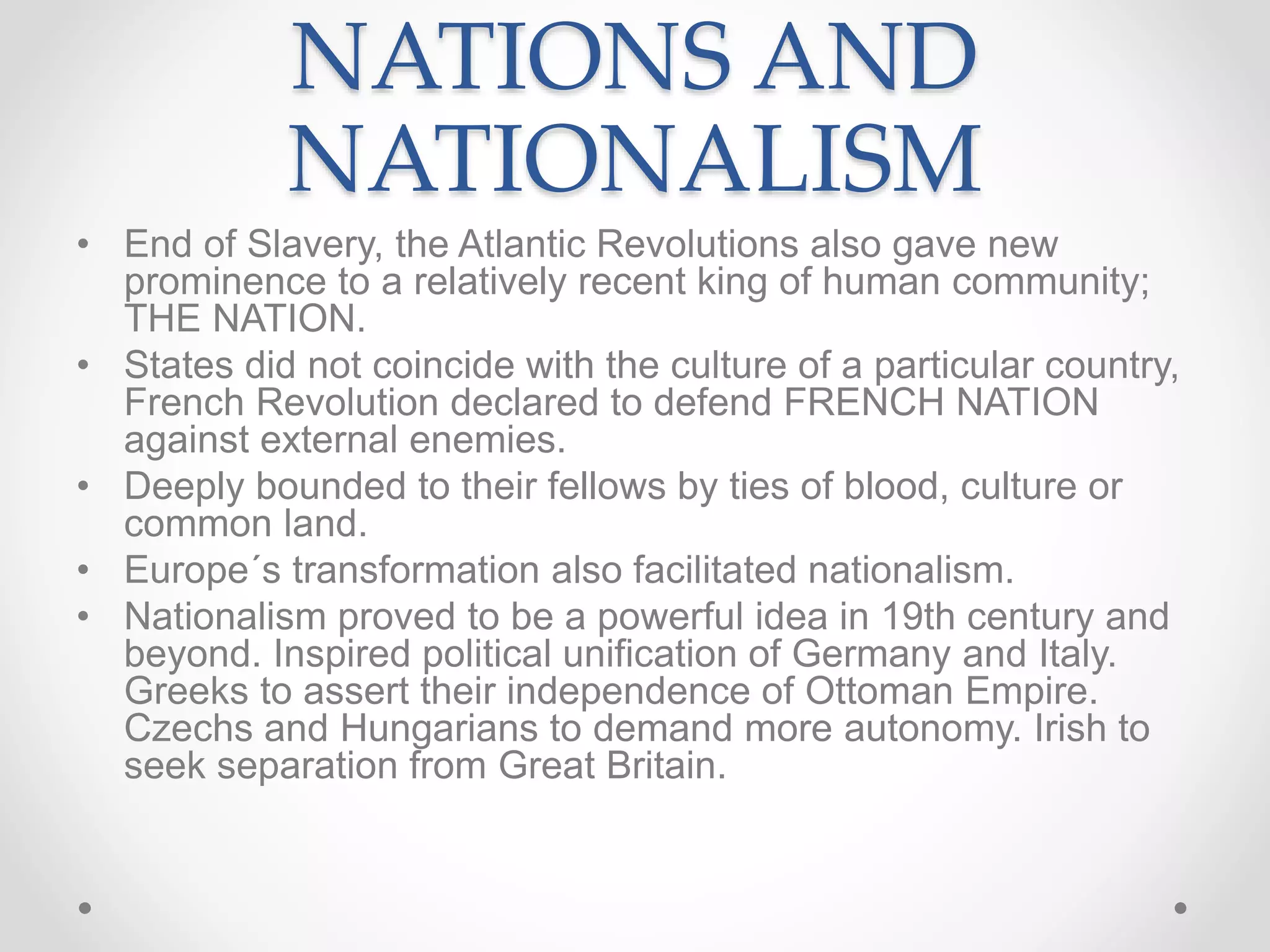 AP WORLD HISTORY: Chapter 16 Atlantic Revolutions: Global Echoes 1750 ...