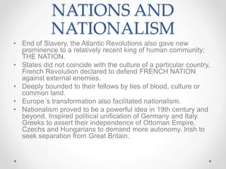 AP WORLD HISTORY: Chapter 16 Atlantic Revolutions: Global Echoes 1750 ...