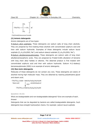Chapter 16 chemistry in everyday life | PDF