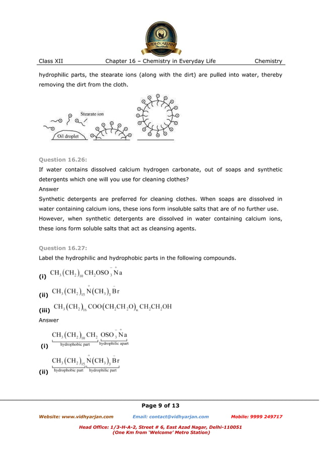 Chapter 16 chemistry in everyday life | PDF