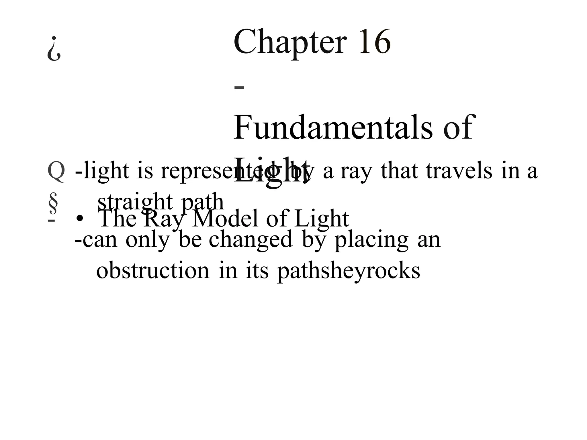 science chapter 16 Fundamentals of Light.pptx