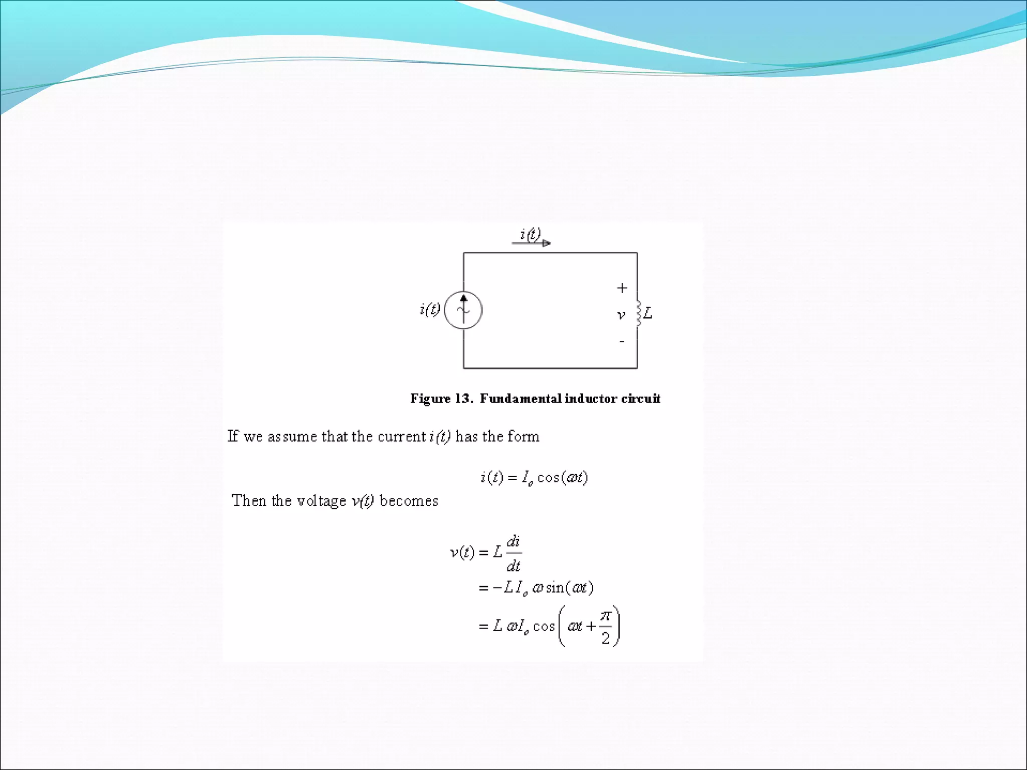 Inductive Ac Circuits Ppt