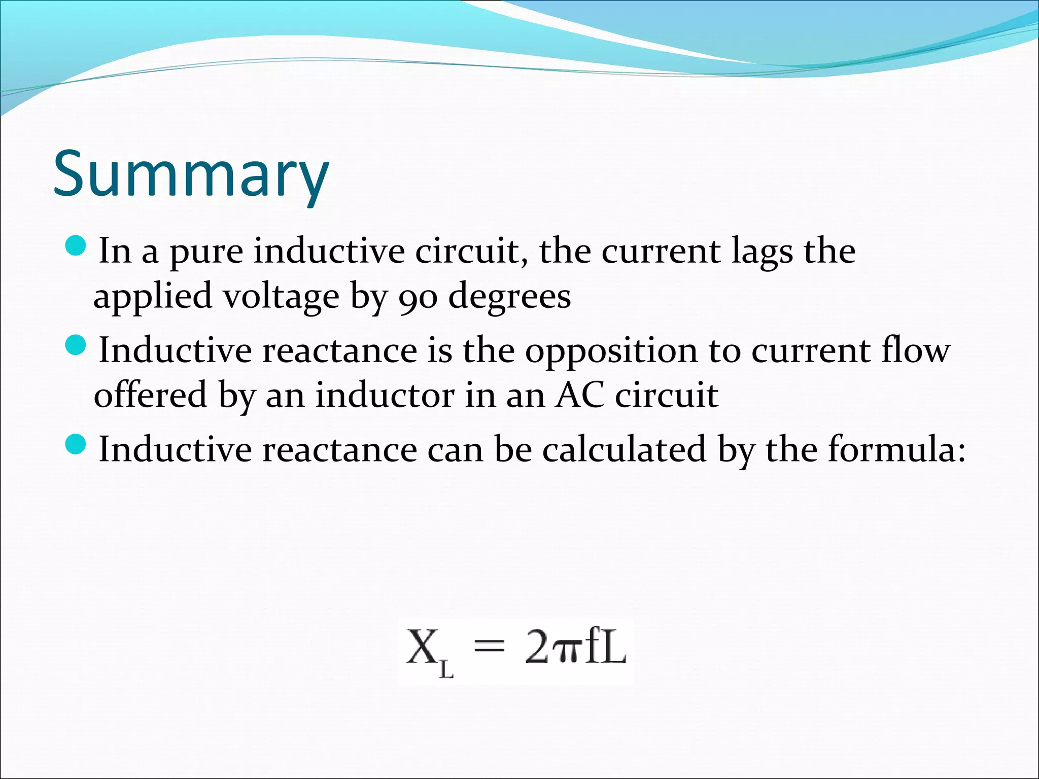 inductive ac circuits | PPT