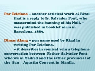 Chapter 16 in rizal's work and writings | PPTX