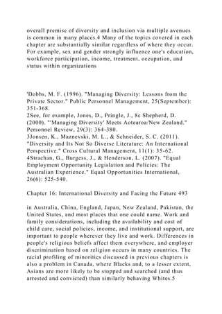 (Chapter 16 Internationa! Diversity and Facing the Future .docx