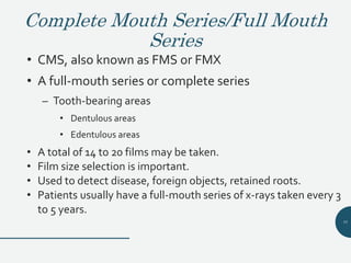 Chapter 16: Intro to Dental Imaging Examinations | PPT