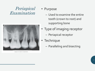Chapter 16: Intro to Dental Imaging Examinations | PPT