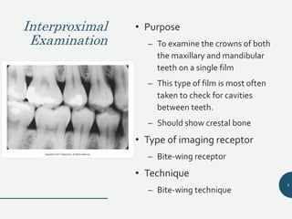 Chapter 16: Intro to Dental Imaging Examinations | PPT