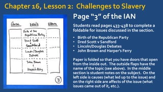 Chapter 16, lesson 2 the road to civil war | PPTX