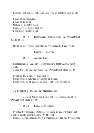CHAPTER 16MANAGEMENT OF EMPLOYEE CONDUCT AGENCYLEC.docx