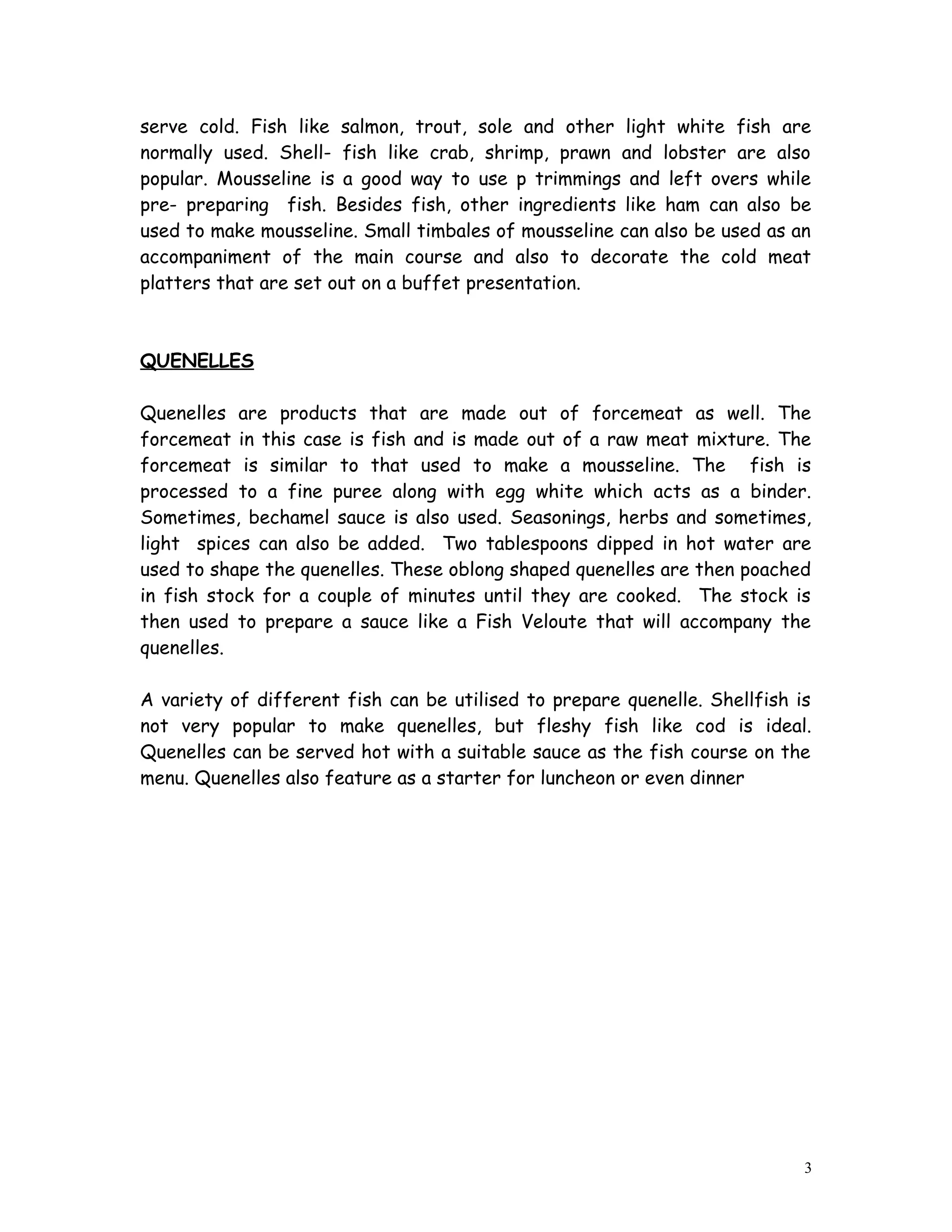 Chapter 16 mousse and mousseline | DOC