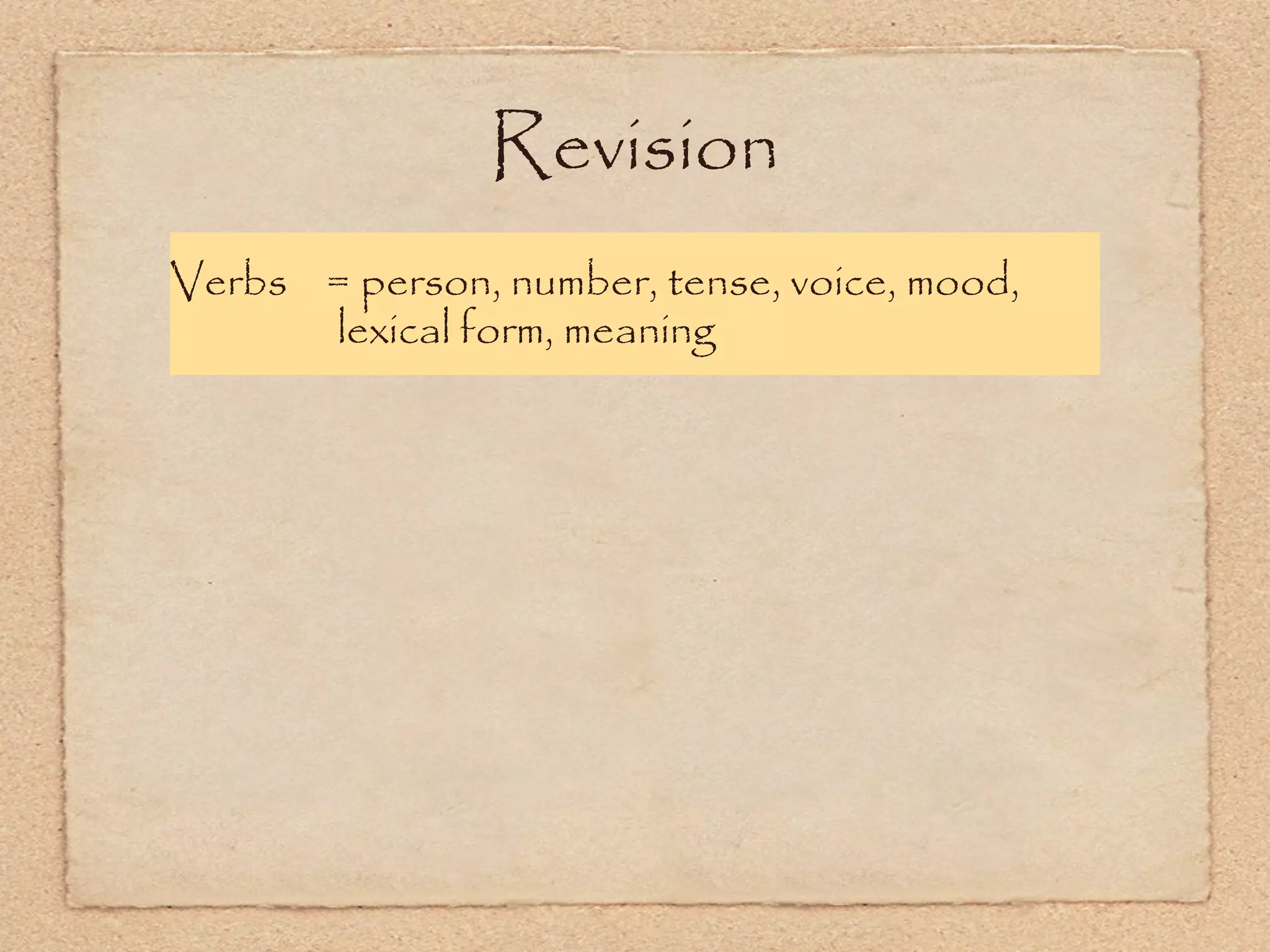 Chapter 16 Perfect Tense | PPT