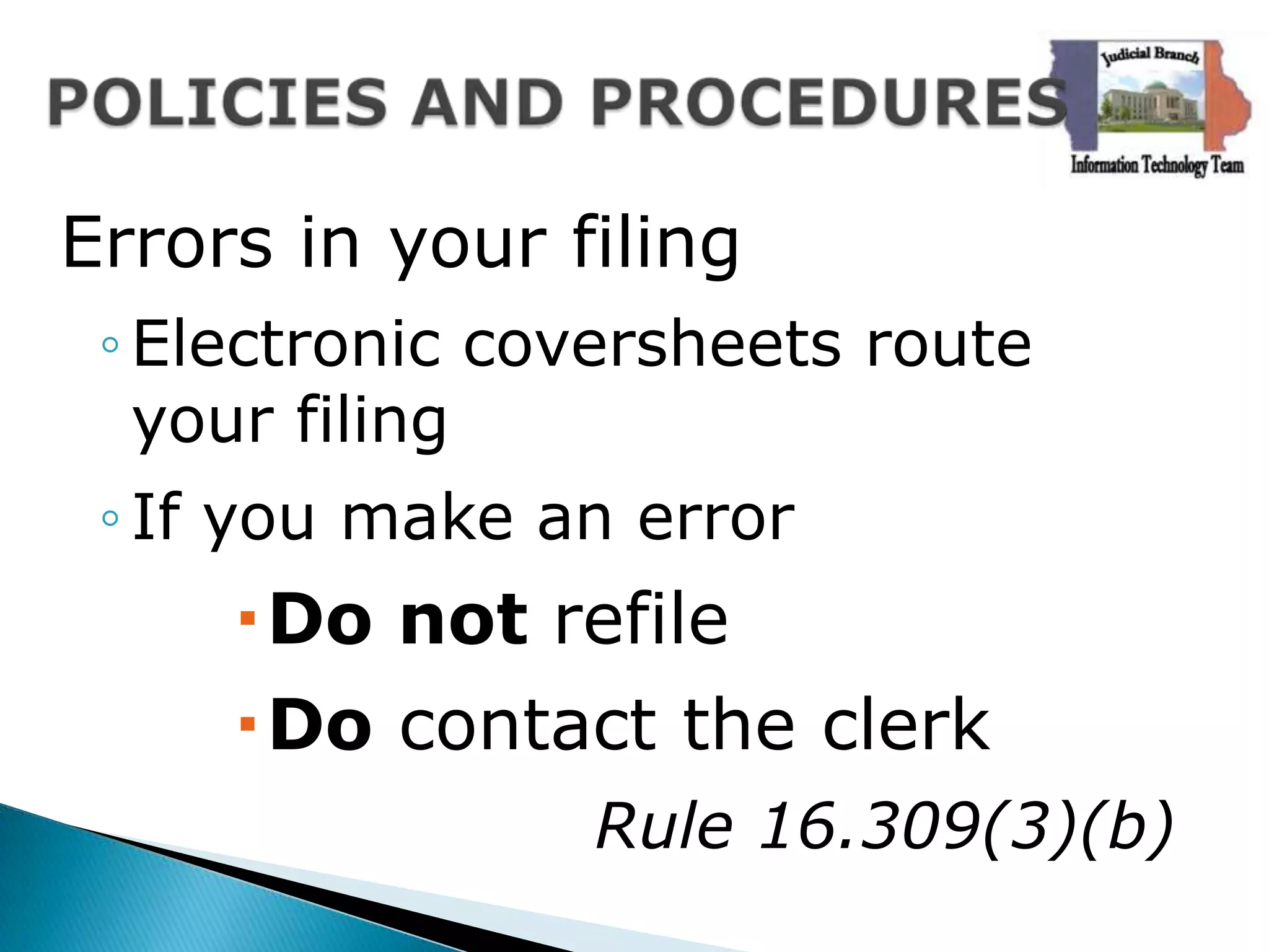 Iowa Court's Chapter 16 Rules Presentation | PPTX