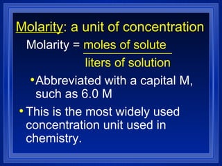 Chemistry - Chp 16 - Solutions - PowerPoint (shortened) | PPT