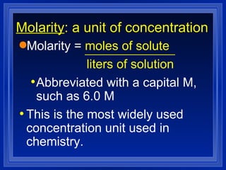 Chemistry - Chp 16 - Solutions - PowerPoint (shortened) | PPT