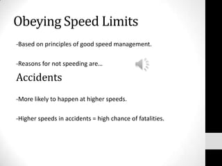 Chapter 16 speed management | PPTX