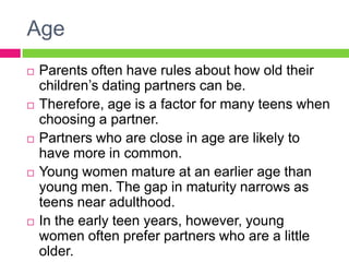 Chapter 16 the dating game | PPT