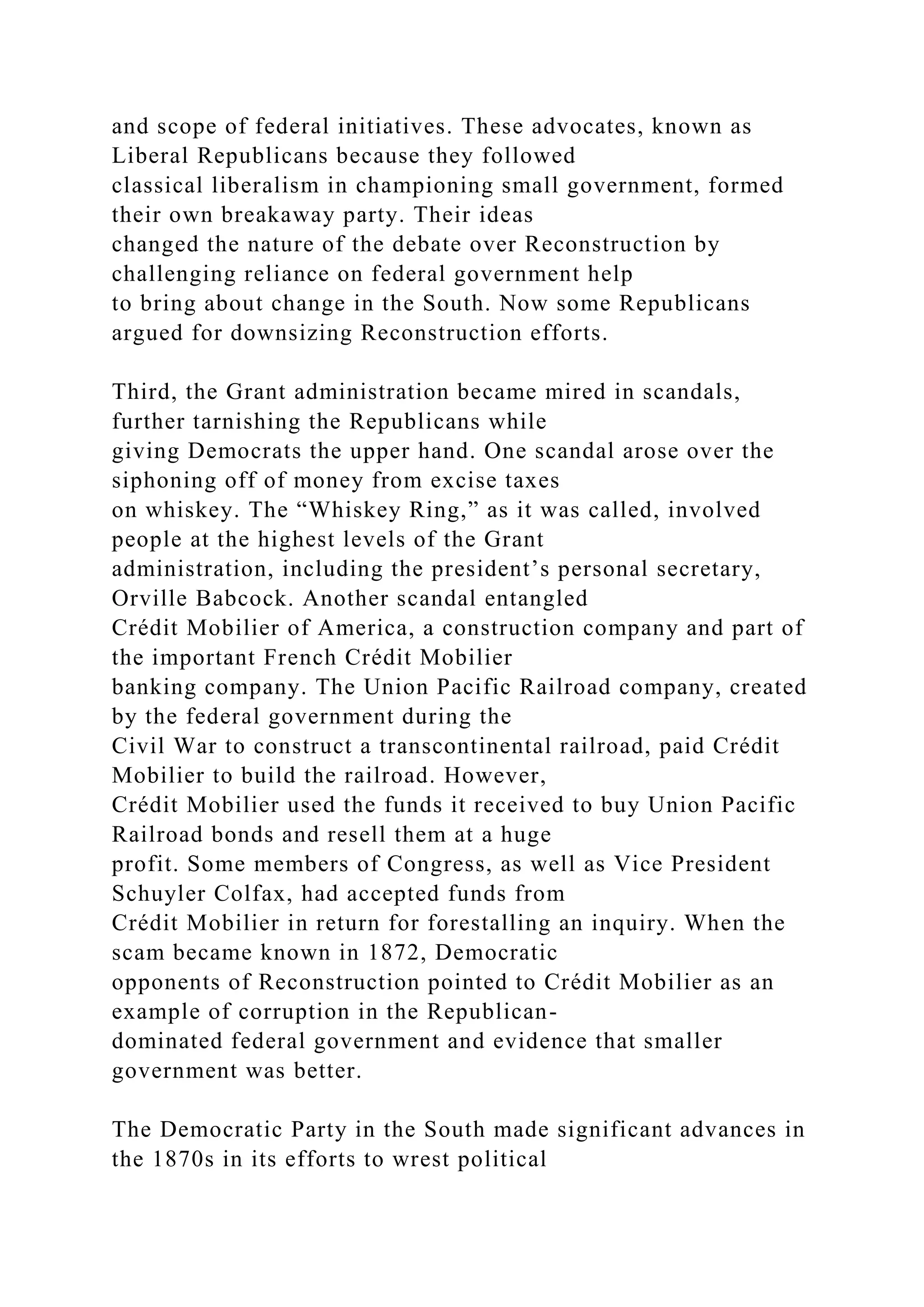 Chapter 16 The Era of Reconstruction, 1865–1877 of U.S. Histo.docx