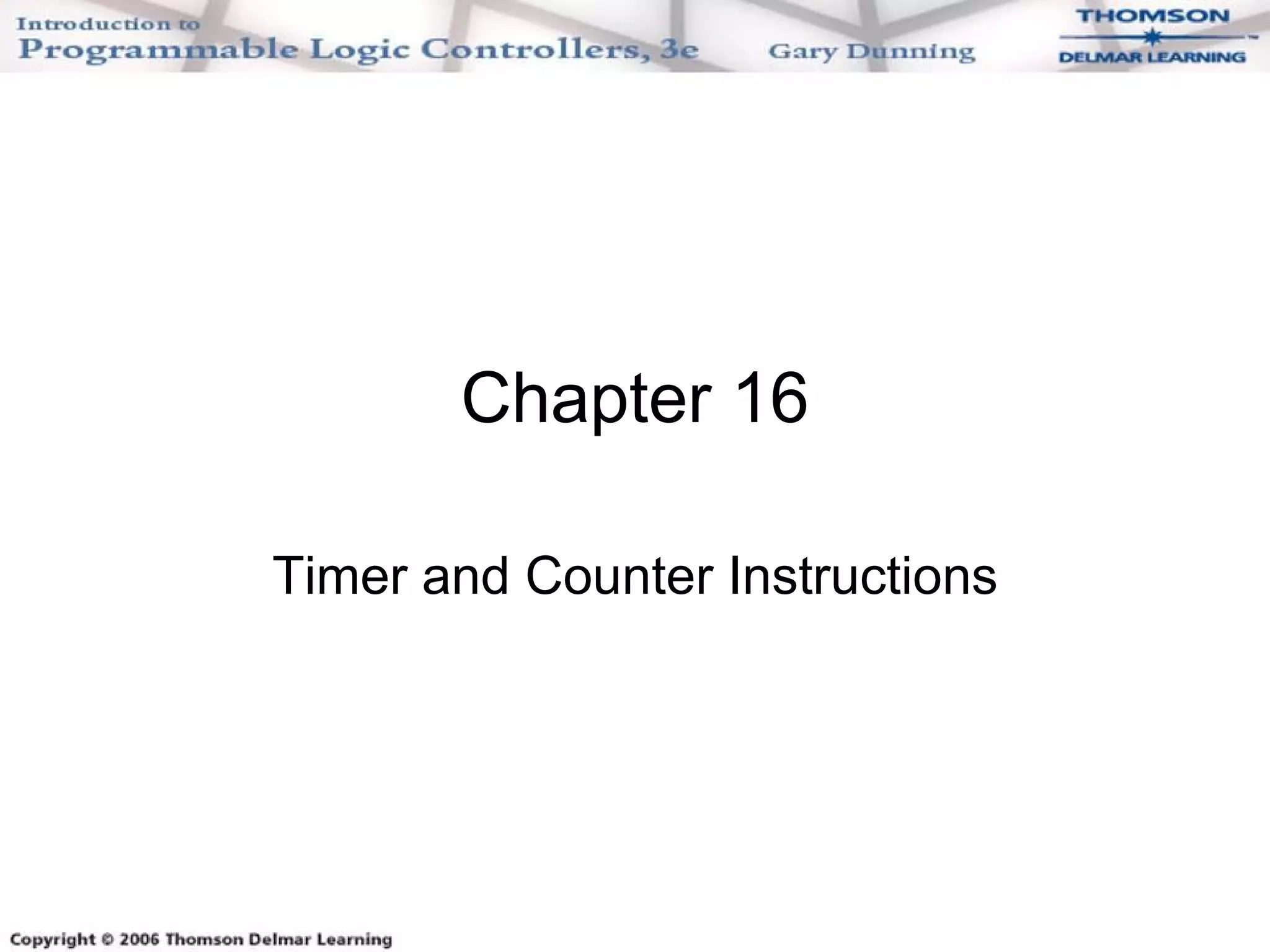 Chapter 16 timers and counters | PPT