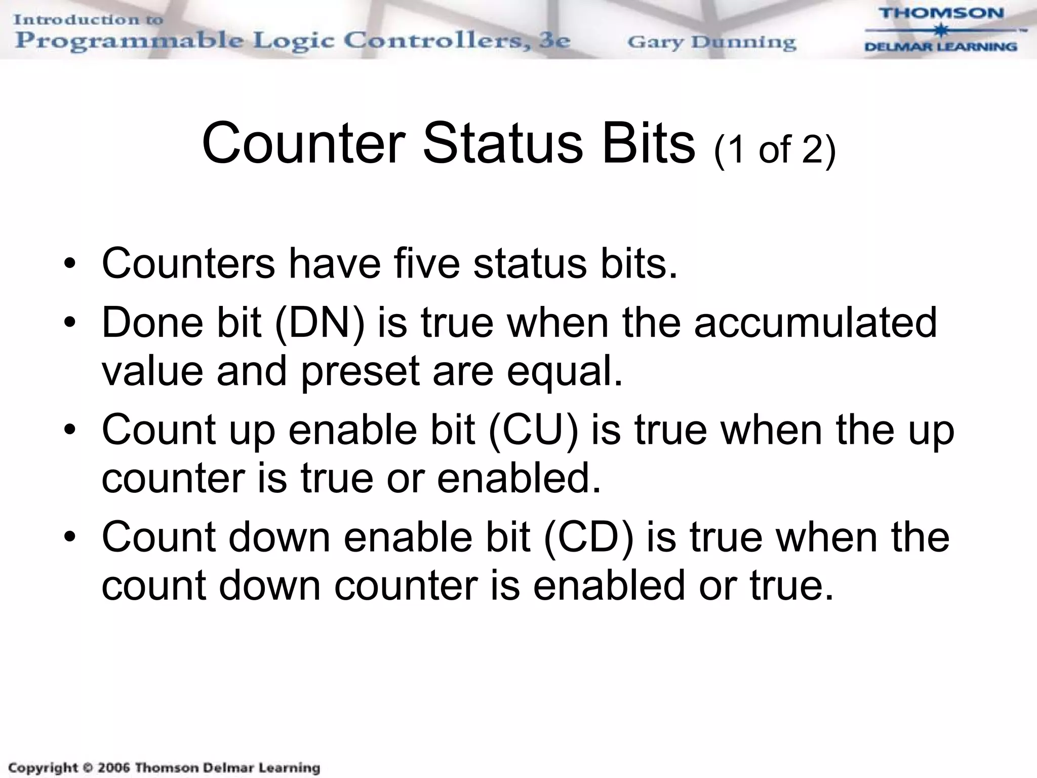 Chapter 16 timers and counters | PPT