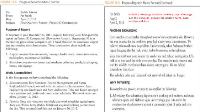 Short, Informal Reports