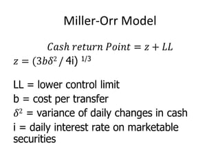 Chapter 16 Working Capital | PPTX