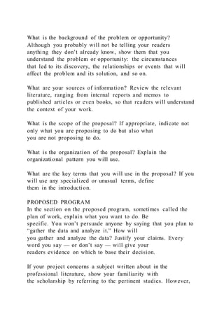 CHAPTER 16Writing ProposalsChapter IntroductionUnder | PDF